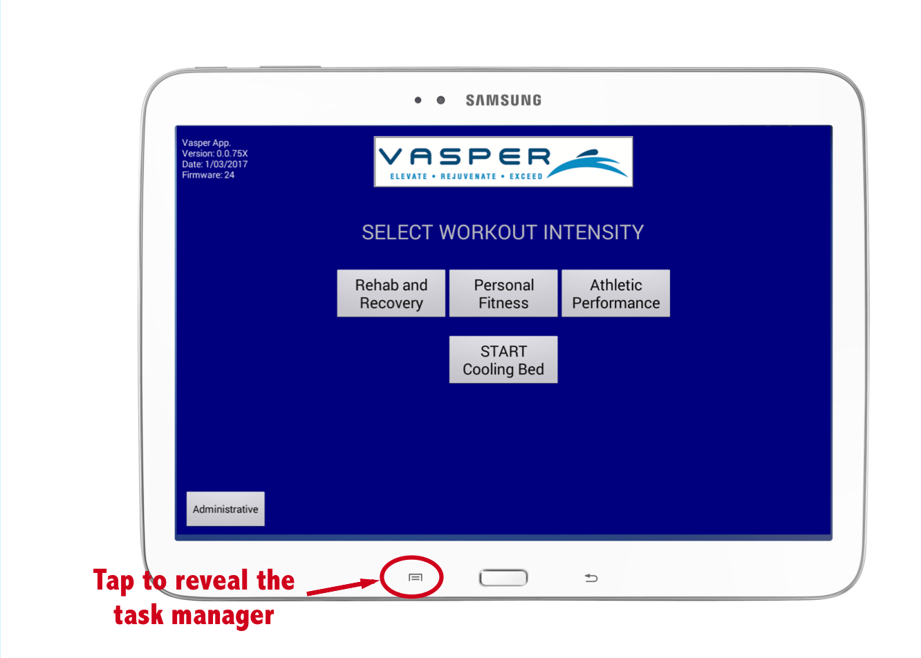 Starting or Re-starting the Vasper App – Vasper Systems