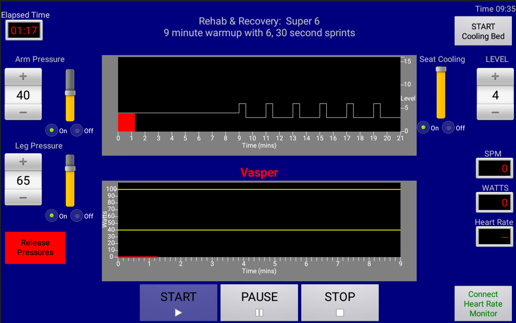 Red Line not Tracking during Workout (T6) – Vasper Systems